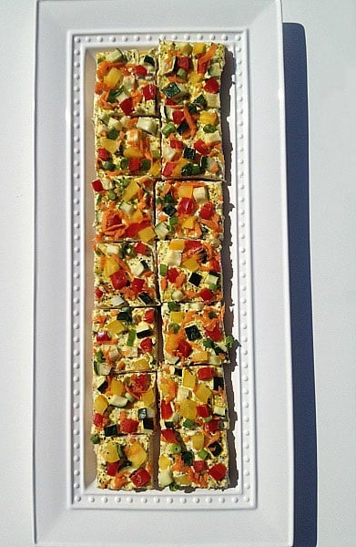 Cold Veggie Pizza Appetizer - The Endless Appetite