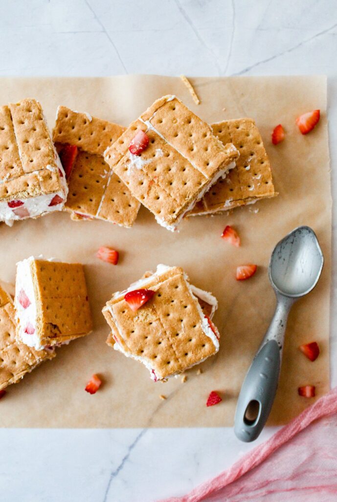 Strawberry Ice Cream Sandwiches - The Endless Appetite