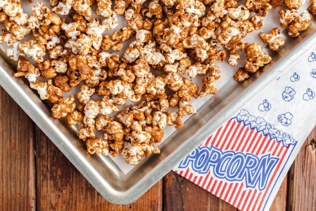 Cinnamon Maple Syrup Popcorn - The Endless Appetite